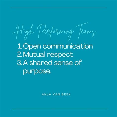How To Create A High Performing Team Anja Van Beek Posted On The