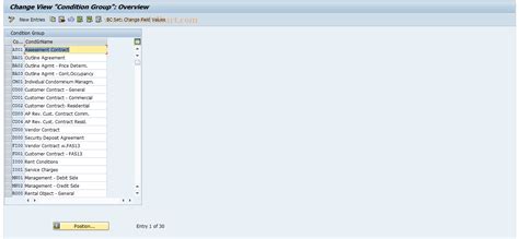 RECDCONDGROUP SAP Tcode Maintain Condition Groups
