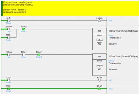 Elektronika Dan Mikrokontroler Latihan Dasar Plc Membuat Flip Flop