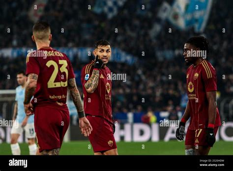 Rome, Italy. 05th Jan, 2025. Leandro Paredes of AS Roma during AS Roma vs SS Lazio, Italian ...