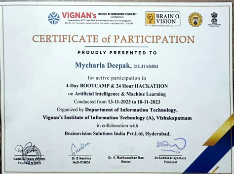 Mycharla Deepak On Linkedin Workshop Hackathon Innovation