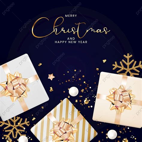 새해 복 많이 받으세요 그리고 메리 크리스마스 포스터 템플릿 템플릿 Psd 다운로드 디자인 자료 다운로드