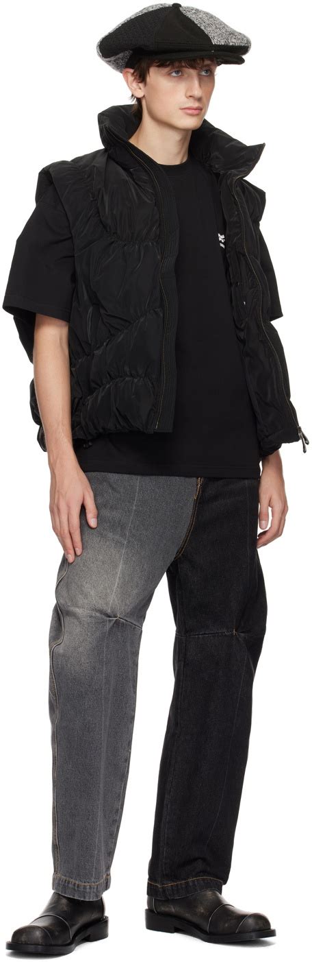 ader error black faded loafers ader error