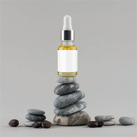 Premium Photo Cosmetic Dropper Bottle Mockup