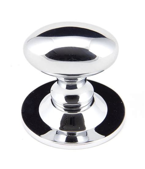 From The Anvil Polished Chrome 33mm Oval Cabinet Knob Sealco Scotland