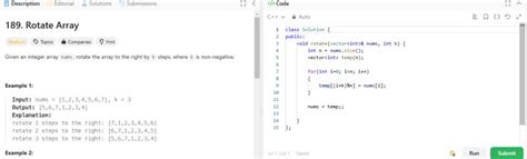 cplusplus leetcode dsa rotatearray techjourney 30dayschallenge