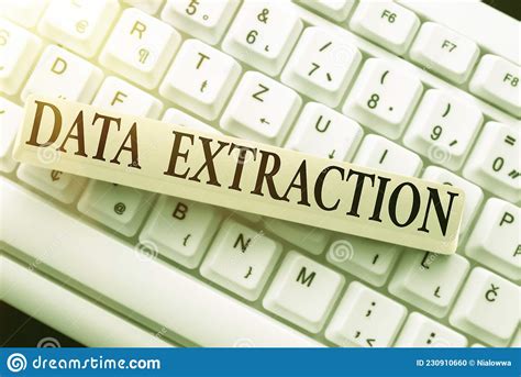 Conceptual Caption Data Extraction Business Concept Act Or Process Of