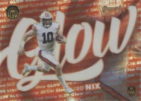 2021 Super Glow Sports Inaugural Edition Bo Nix 116 For Sale Ebay