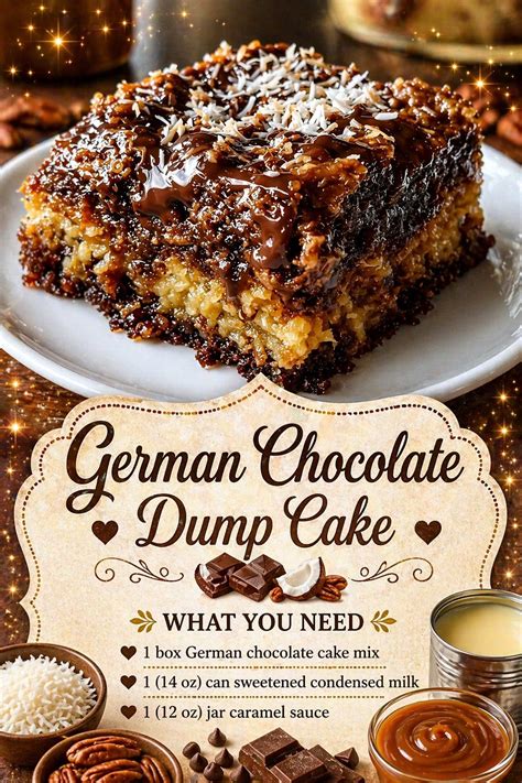 German Chocolate Dump Cake Recipe Rich Gooey And Incredibly Easy