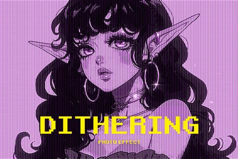 dithering photo effect design cuts