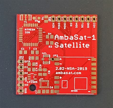 Ambasat 1 Satellite Main Board Pcb Ambasat
