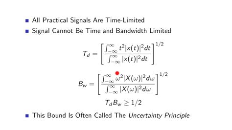 Sampling Signals Part 2 110 Time Limited Signals Introduction