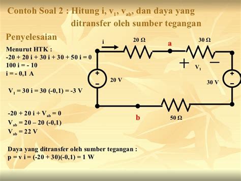 Contoh Soal Rangkaian Listrik 1 Loop Sekolahin