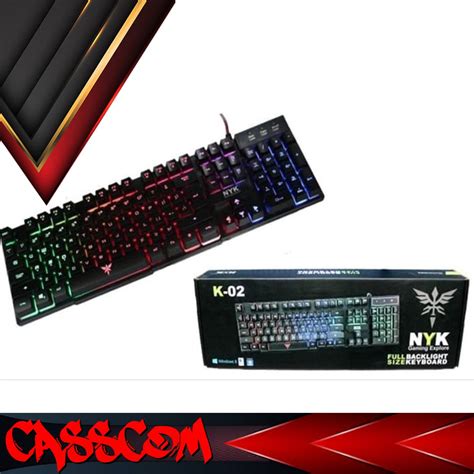 Jual Keyboard Gaming Nyk K 02 Backlight Full Size Nyk K 02 Indonesia Shopee Indonesia