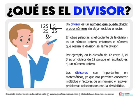 Qué Es El Divisor Definición De Divisor