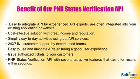 Ppt Finest Indian Railway Pnr Status Api Service Provider Powerpoint