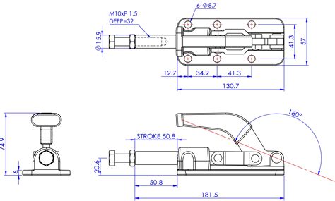 GH M From The Well Known Push Pull Toggle Clamp Flat Base Supplier Good Hand