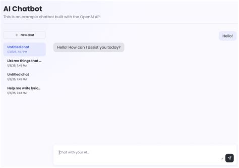 Using The Ai Chatbot Nextjs Documentation Supastarter Saas