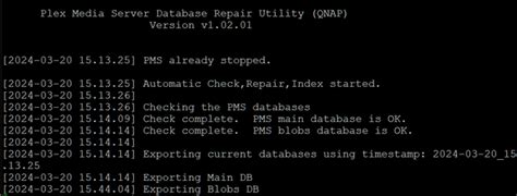 503 Maintenance Plex Media Server Is Currently Running Database