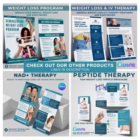 Weight Loss Flyer Glp 1 Info Sheet Medical Weight Loss Program Handout