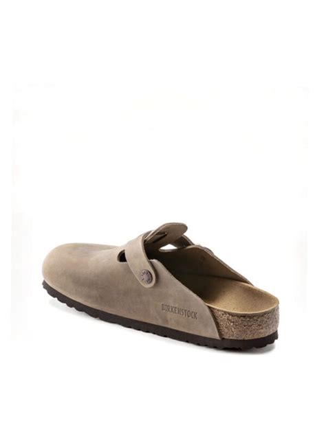 Birkenstock Boston Oiled Leather Tobacco Brown Narrow Fit Lady