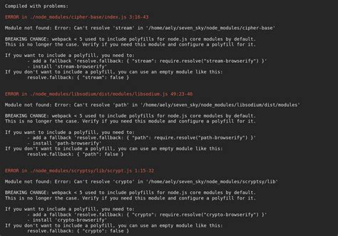 not compatible with webpack 5 · issue 992 · cosmos cosmjs · github