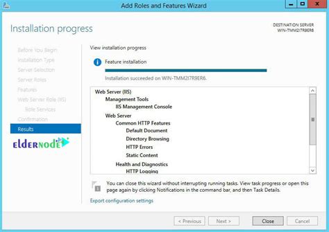 tutorial install iis web server on the rdp admin 2016