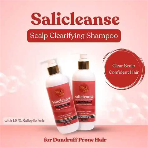 Salicleanse Best Scalp Clarifying Shampoo For Build Up And Oily Hair Pk
