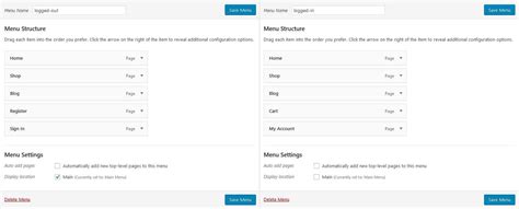 How To Show Different Menus To Logged In Wordpress Users Woovina