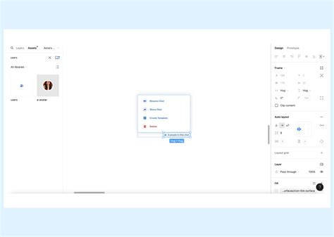 15 minute tutorial building a chat context menu using a figma design