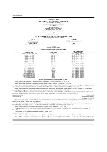 Ibm Annual Reports 10 K