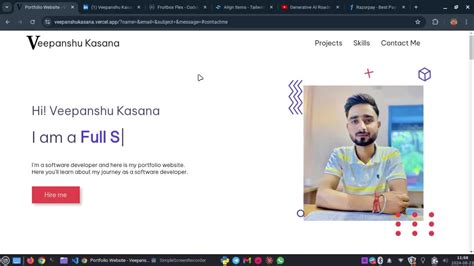 veepanshu kasana on linkedin myportfolio webdevelopment frontenddev
