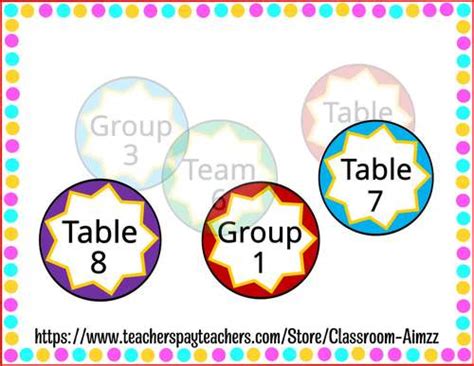 Printable Table Numbers Editable Chevron Table Numbers Classroom Table Numbers