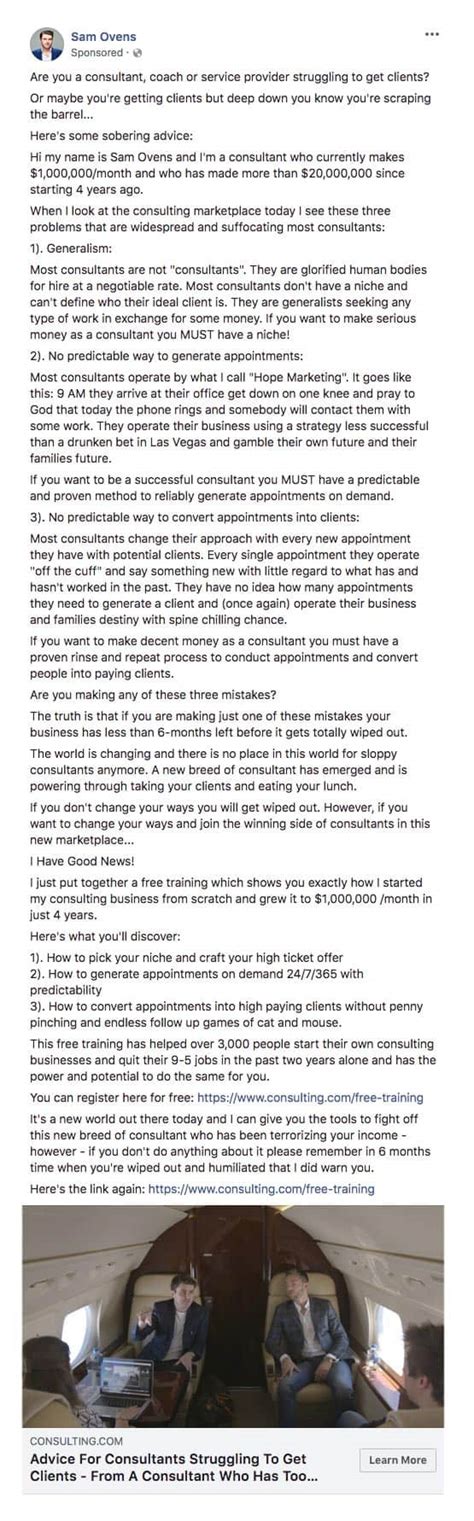 Sam Ovens Blueprints For A M Webinar Funnel
