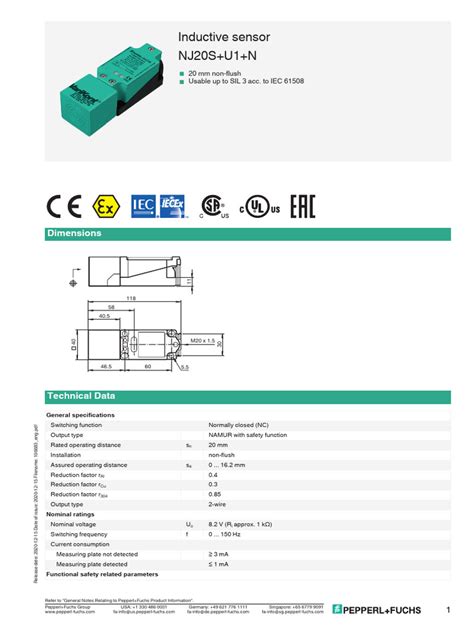 Inductive Sensor Pdf Measuring Instrument Electrical Components