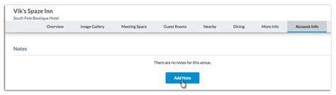 Adding Notes To Venues For You And Your Coworkers