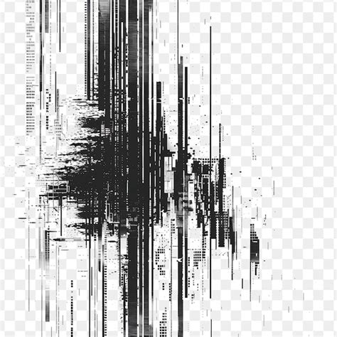 Premium Psd Pixelated Grid Glitch With Binary Code Patterns Digital Nois Texture Effect Fx