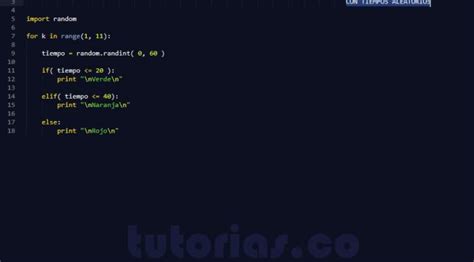 Ciclo For Python Simulacion De Un Semaforo