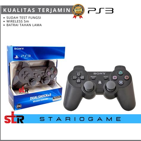 Jual Stik Stick PS Wireless Original Ori Pabrik Stick Ps Hitam Stik