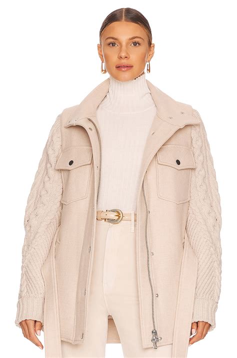 Veronica Beard Jett Coat In Light Oatmeal Revolve