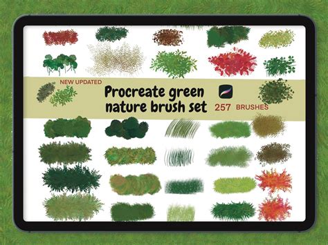 Landscape Brush Procreate Grass Brush Procreate Nature Brush Procreate Procreate Garden