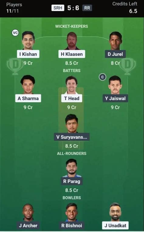 Srh Vs Rr Dream11 Prediction Today Match 21 Fantasy Cricket Tips