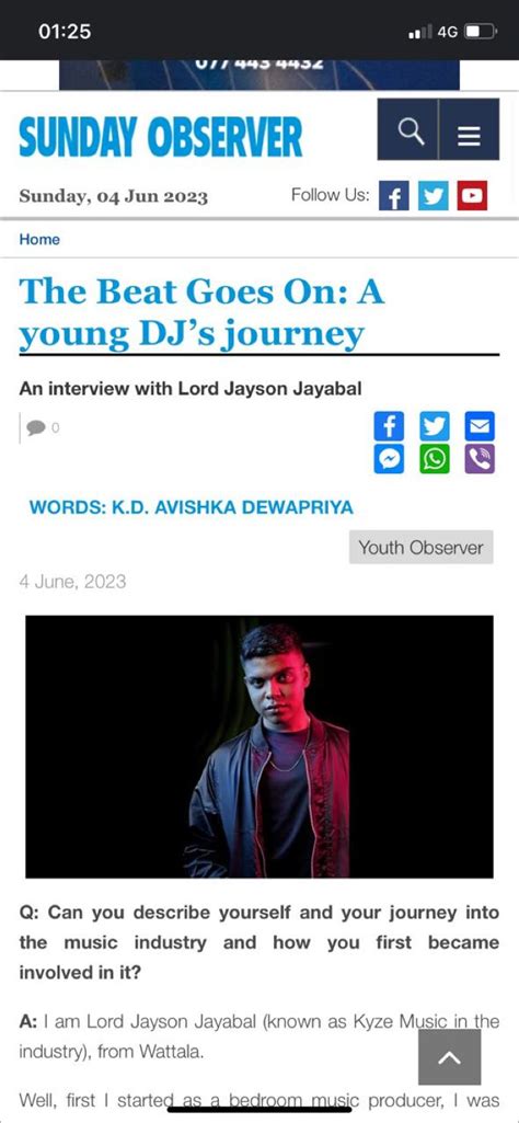 Avishka S On Linkedin Ge97x8t2 An Interview With A Dj Artist Last Week ‘s