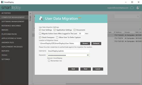 Capture And Deploy The User State Smartdeploy Help Center
