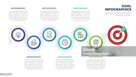 Goal Timeline Infographic Template Design Stock Illustration Download