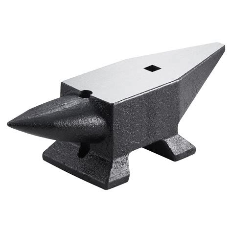 VEVOR Cast Steel Anvil, 22 Lbs(10kg) Single Horn Anvil with Large ...