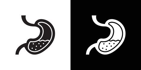 Stomach Icon Thin Line Flat Illustration 50013938 Vector Art At Vecteezy