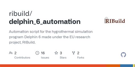 Github Ribuilddelphin6automation Automation Script For The Hygrothermal Simulation Program