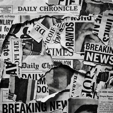 Free Newspaper Collage Art Image Newspaper Collage Monochrome