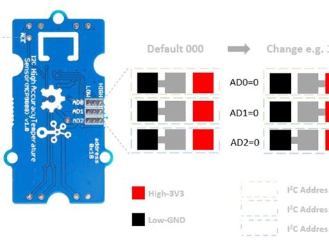Grove I2c High Accuracy Temperature Sensor Mcp9808 Kiwi Electronics